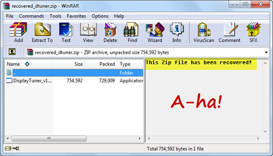 Recover files from corrupted ZIP archive with DiskInternals ZIP Repair